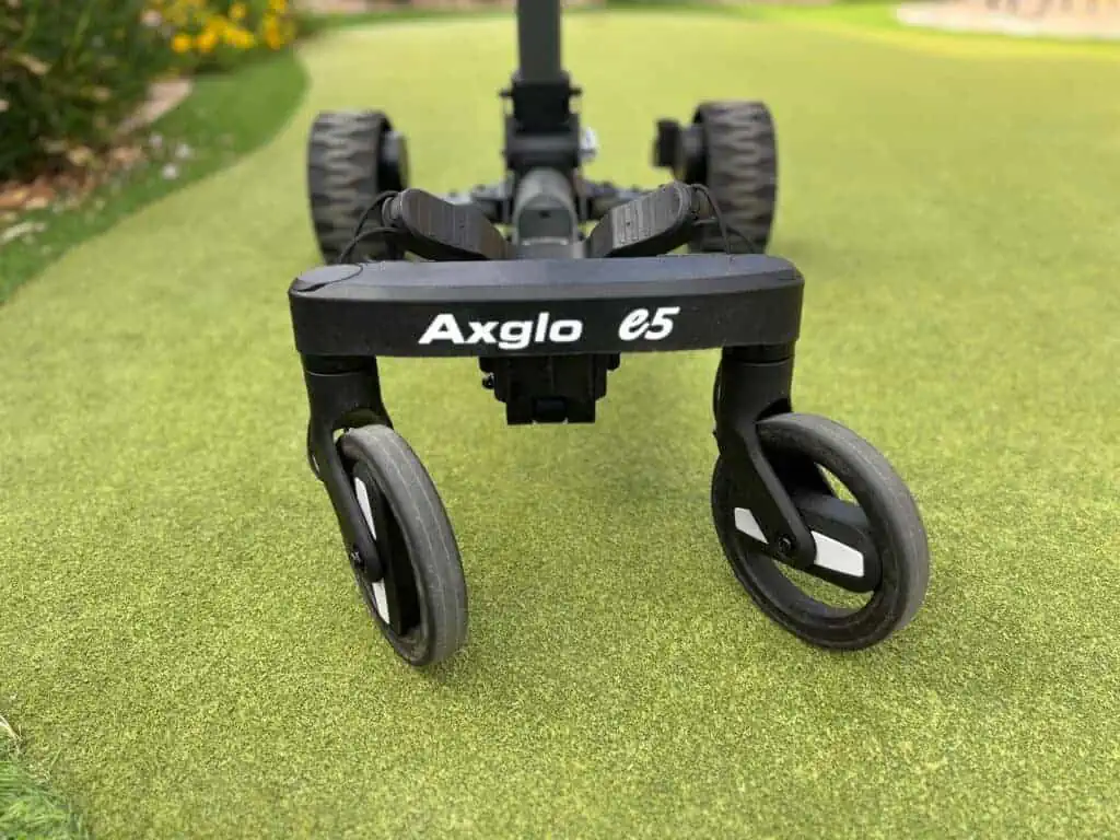Axglo E5 Electric Push Cart Review - Independent Golf Reviews
