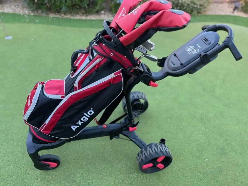 Axglo E3 Electric Push Cart Review - Independent Golf Reviews